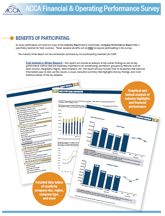 ACCA Launches Financial & Operating Performance Survey - ACCA HVAC Blog